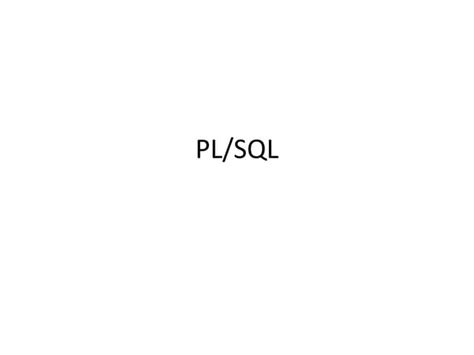 4 Plsql Ppt