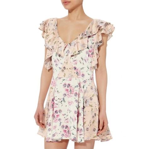 Loveshackfancy Dresses Loveshackfancyfrankie Silk Floral Flutter