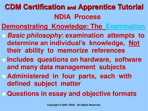 Ppt Cdm Certification And Apprentice Programs The Ndia Process