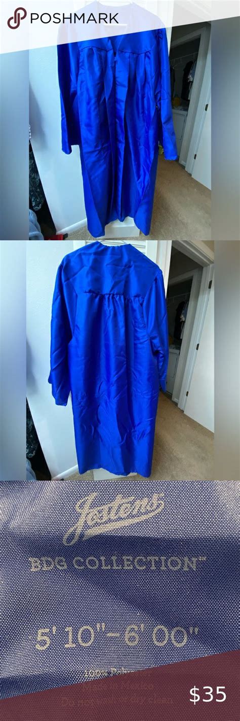 💙jostens Graduation Gown Cap And Tassel Set 510” 6 Euc