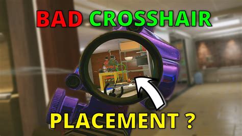 Get Perfect Crosshair Placement In Rainbow Six Siege Youtube