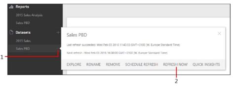 Configuring Automatic Refresh In Power BI Wisdom Axis