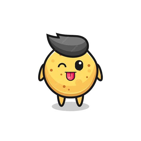 Premium Vector Cute Potato Chip Character In Sweet Expression While