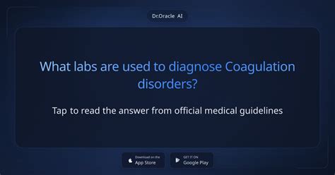 What Labs Are Used To Diagnose Coagulation Disorders