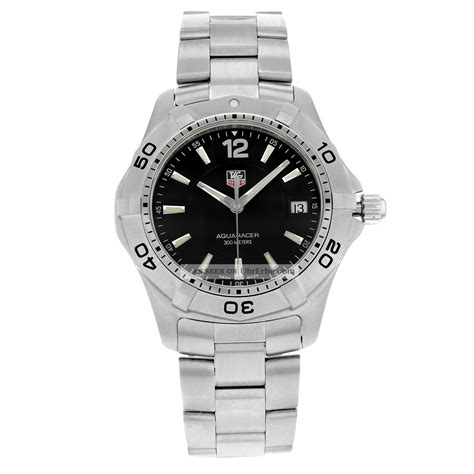 Tag Heuer Armbanduhr Herren Aquaracer Waf1110 Ba0800 Edelstahl Quartz