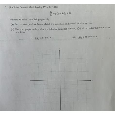 solved 8 ﻿points ﻿consider the following 1st ﻿order