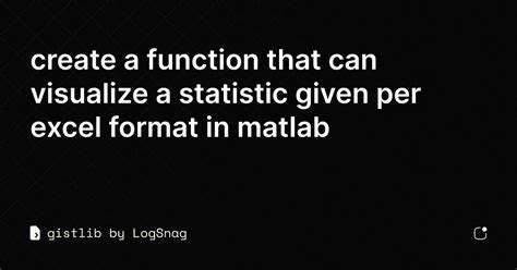 Gistlib Create A Function That Can Visualize A Statistic Given Per
