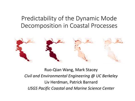 Predictability Of The Dynamic Mode Decomposition In Coastal Processes Pdf