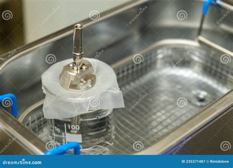 Cleaning Of Nebulizer Or Needle From Lc Ms Qtof System In Ultrasonic Bath Stock Image Image Of