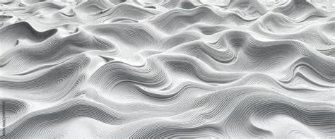 Abstract 3d Topography Design With Undulating Contour Lines Complex