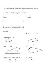 Construct An Equiangular Quadrilateral That Is Not Regular Docx Construct An Equiangular