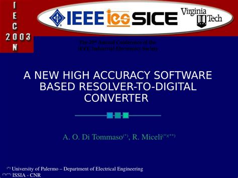 Pdf A New High Accuracy Software Based Resolver To Digital Converter