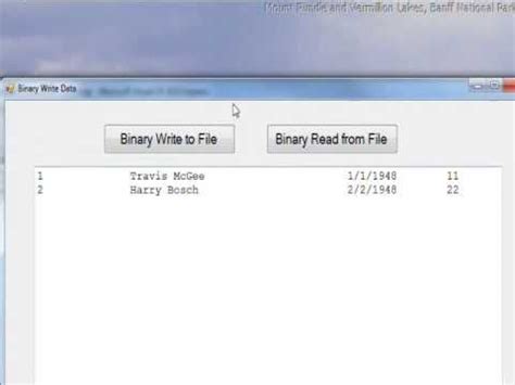 C Edge 168 BWR3 BinaryWriter And BinaryWriter Write YouTube