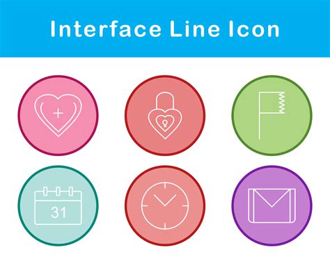 Interface Vector Icon Set 21358588 Vector Art At Vecteezy