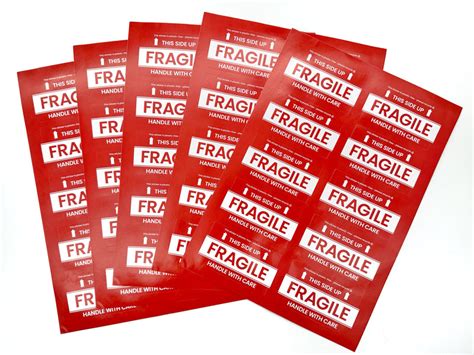 Fragile Stickers 2x3 Plastic Free Vérité Eco Packaging