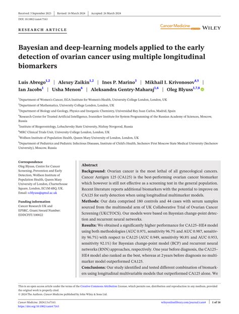 Pdf Bayesian And Deep Learning Models Applied To The Early Detection