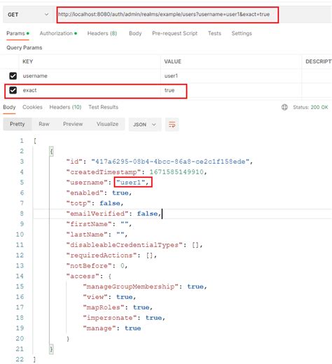 keycloak how to find user with exact username with kcadm stack overflow
