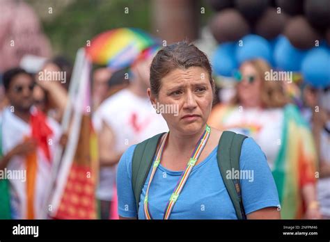 Toronto Ontario Canada June 26th 2022 A Close Up Portrait Of A Lady