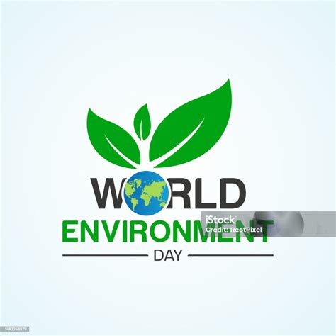 세계 환경의 날은 매년 6월 5일입니다 배너 인사말 카드 배경이 있는 포스터를 위한 벡터 템플릿입니다 벡터 그림입니다 3차원 형태에 대한 스톡 벡터 아트 및 기타 이미지