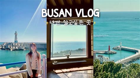 알찬 1박 2일 부산 여행 브이로그 혼자만 알고싶은 오션뷰 카페와 로컬 맛집 공유 해운대 달맞이길 청사포 해변 열차 Youtube