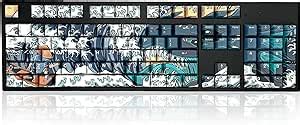 Amazon Com GUNMJO PBT Dye Sublimation Ocean Wave Keycaps For Gaming Keyboard With Cherry