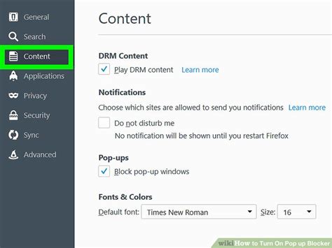 Ways To Turn On Pop Up Blocker WikiHow