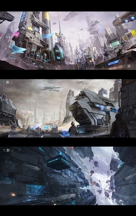 北斗北分享 【北斗北学馆】学员作品【课程顾问】qq：小部2587642068，苏苏2497188360，qq群：324265212【学生小组作业】《防线》·虚拟项目·场景设计 概念设计