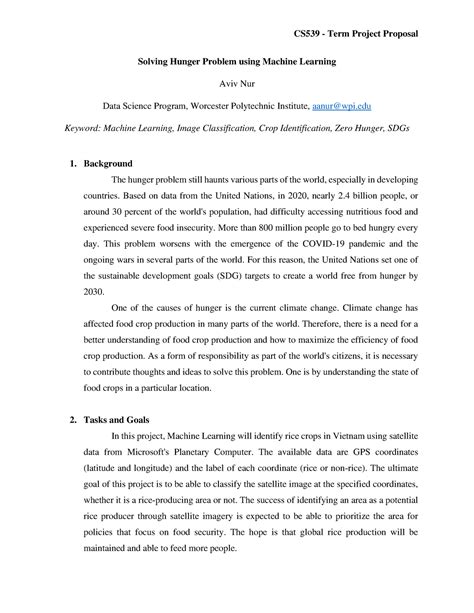 Cs 539 Machine Learning Term Project Proposal Rice Crop Identification Cs539 Term