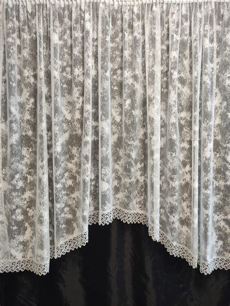 ᐉ Тюль арка з мереживом жакардова з макраме 290х160 см Мармуровий Білий • Краща ціна в Києві