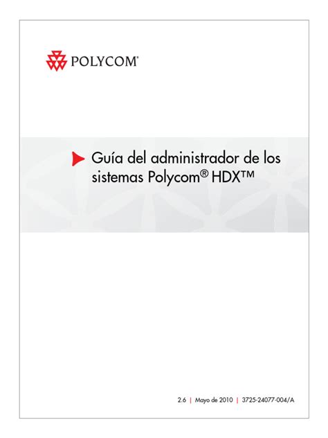 Polycom Hdx 7000 Pdf Derechos De Autor Resolución De Pantalla