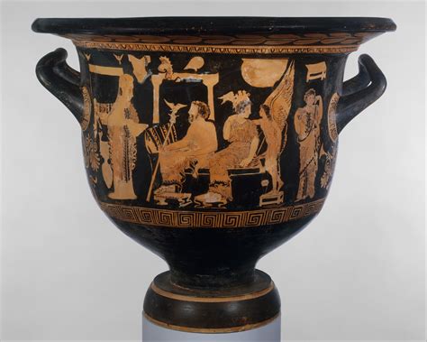 Attributed To The Sarpedon Painter Terracotta Bell Krater Mixing