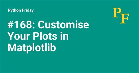 168 Customise Your Plots In Matplotlib Python Friday 168 Customise Your Plots In Matplotlib Python Friday