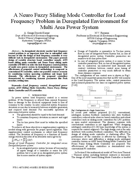 A Neuro Fuzzy Sliding Mode Controller For Load Frequency Problem In