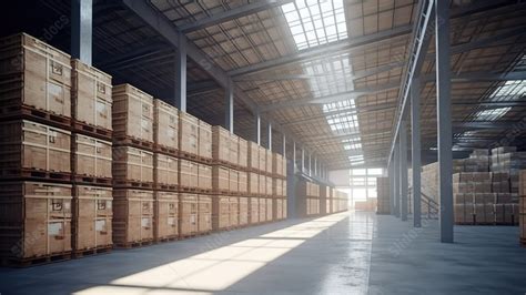 Best Distribution Center Powerpoint Background For Presentation