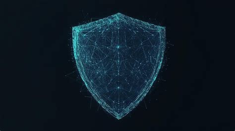 Holographic Shield For Cybersecurity Protection Premium Ai Generated Image