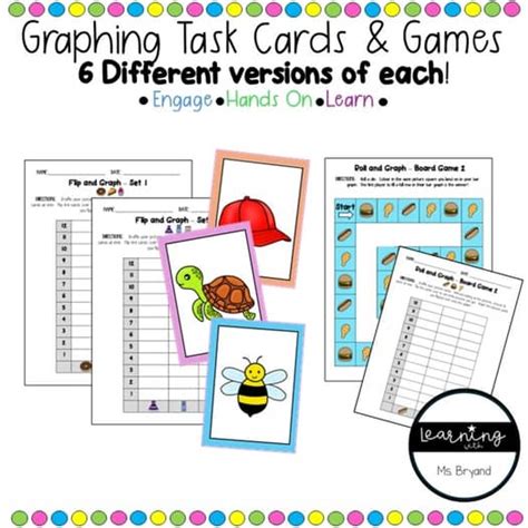 Graphing Bar Graphs Task Cards And Games By Sunshine And Sentences