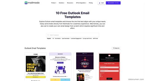 11 个最佳 Outlook 电子邮件模板网站 2024 [免费]