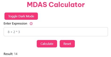 Free Mdas Calculator 2025 For Any Math Problem
