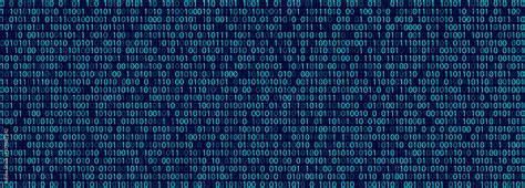 Binary Computer Code Blue Matrix Of Zeros And Ones Abstract Digital