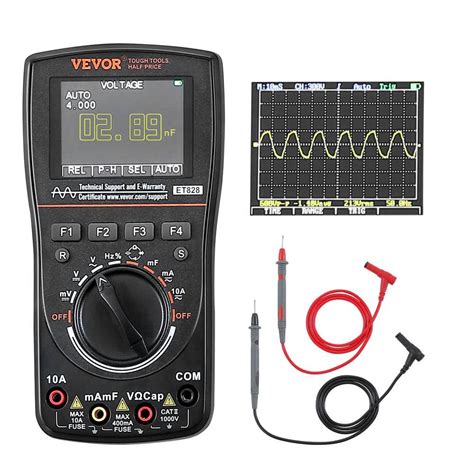Vevor 2 In 1 Handheld Digital Oscilloscope 2 5ms S Sampling Rate 1mhz Bandwidth Portable
