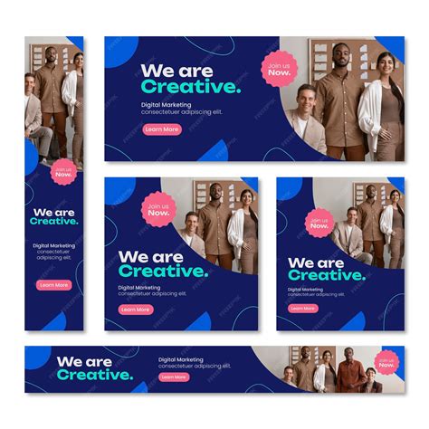 Free Vector Flat Design Web Banner Set