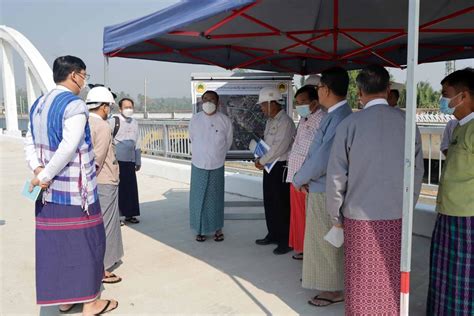 တနင်္သာရီတိုင်းဒေသကြီးဝန်ကြီးချုပ်ဦးမြတ်ကို ကမြောကင်းတံတားသစ်တည်ဆောက်ရေး စီမံကိန်းအား ကြည့်ရှုစစ