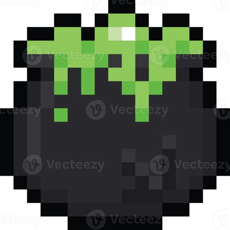 Pixel Art Witch Pot Icon 28652054 Png
