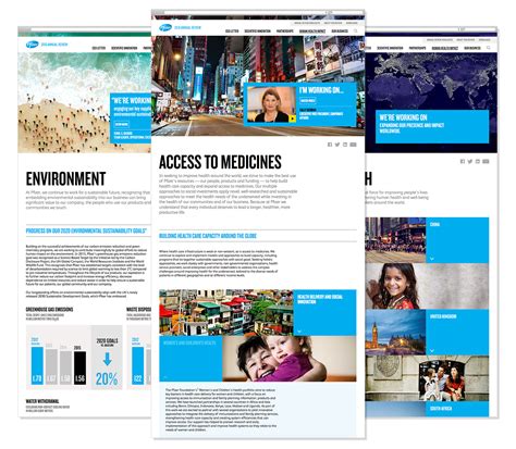 Pfizer Integrated Annual Responsibility Report 2015 On Behance