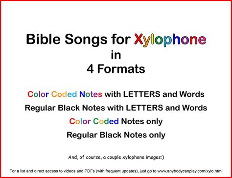 Xylophone Songs With Notes