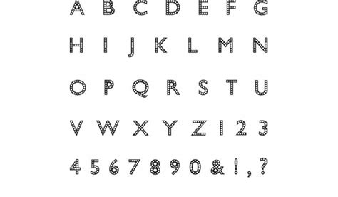 Dot Matrix Printer Font