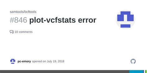 Plot Vcfstats Error · Issue 846 · Samtoolsbcftools · Github