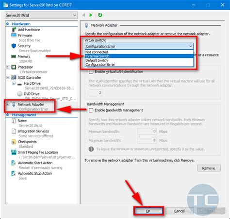 allow remote access to hyper v vm from lan and internet create external
