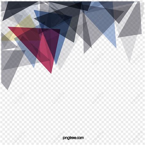 Creative Vector Triangle Patterntriangle Mosaic Patternpng Material