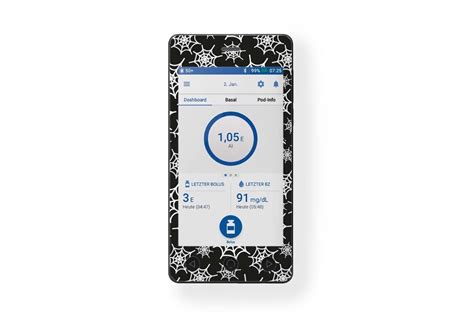 Shop Spider Web Sticker Omnipod Dash Pdm Today Protect Your Cgm